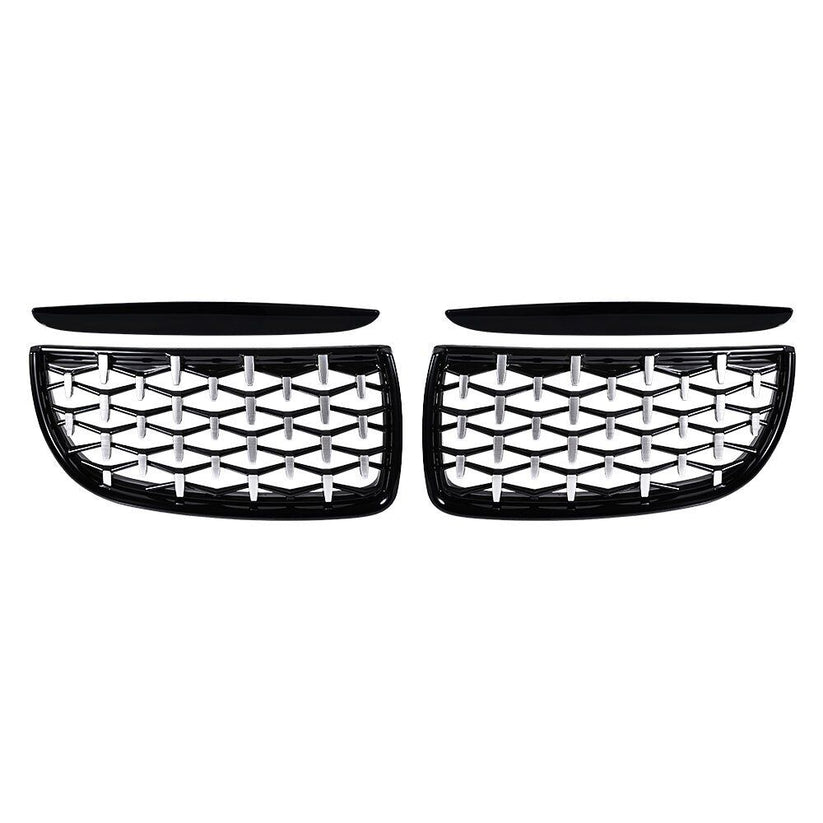 G20 Style Front Grille Diamond Mesh for BMW E90/E91 Pre-LCI 3-series ...